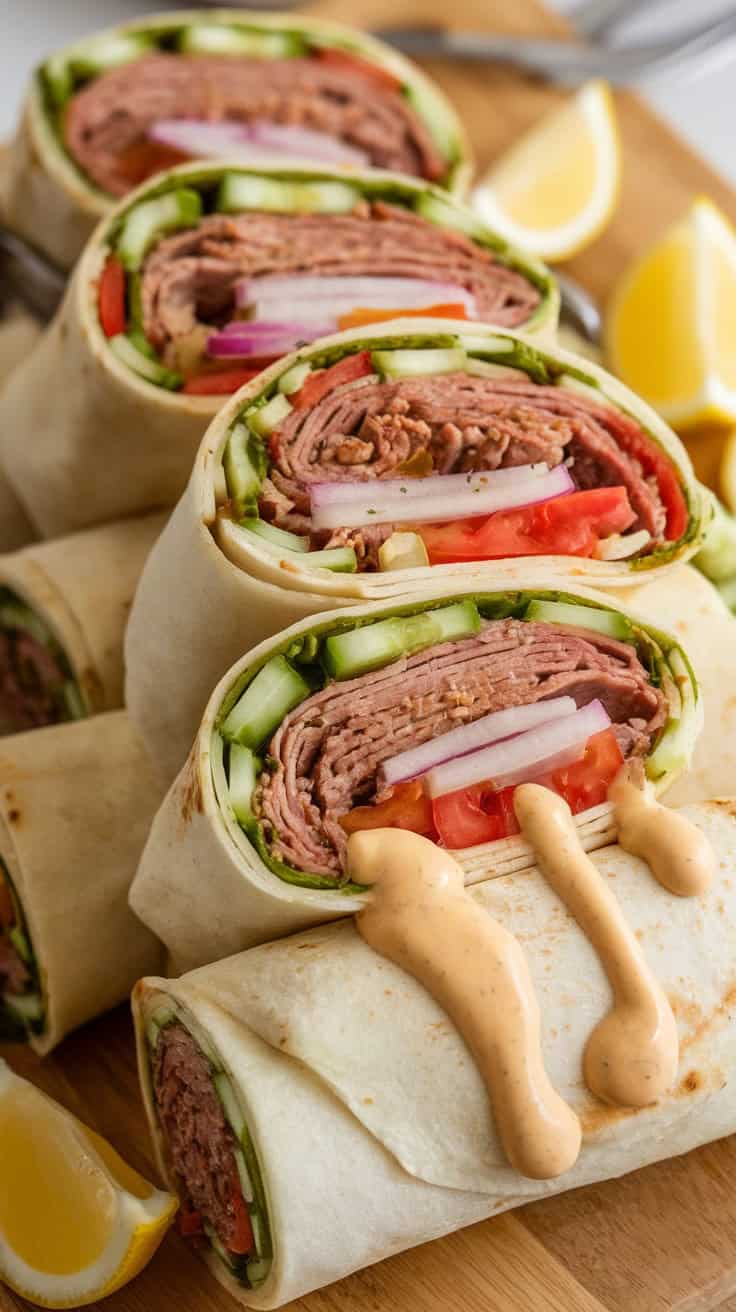 Lebanese Lamb Shawarma Wraps