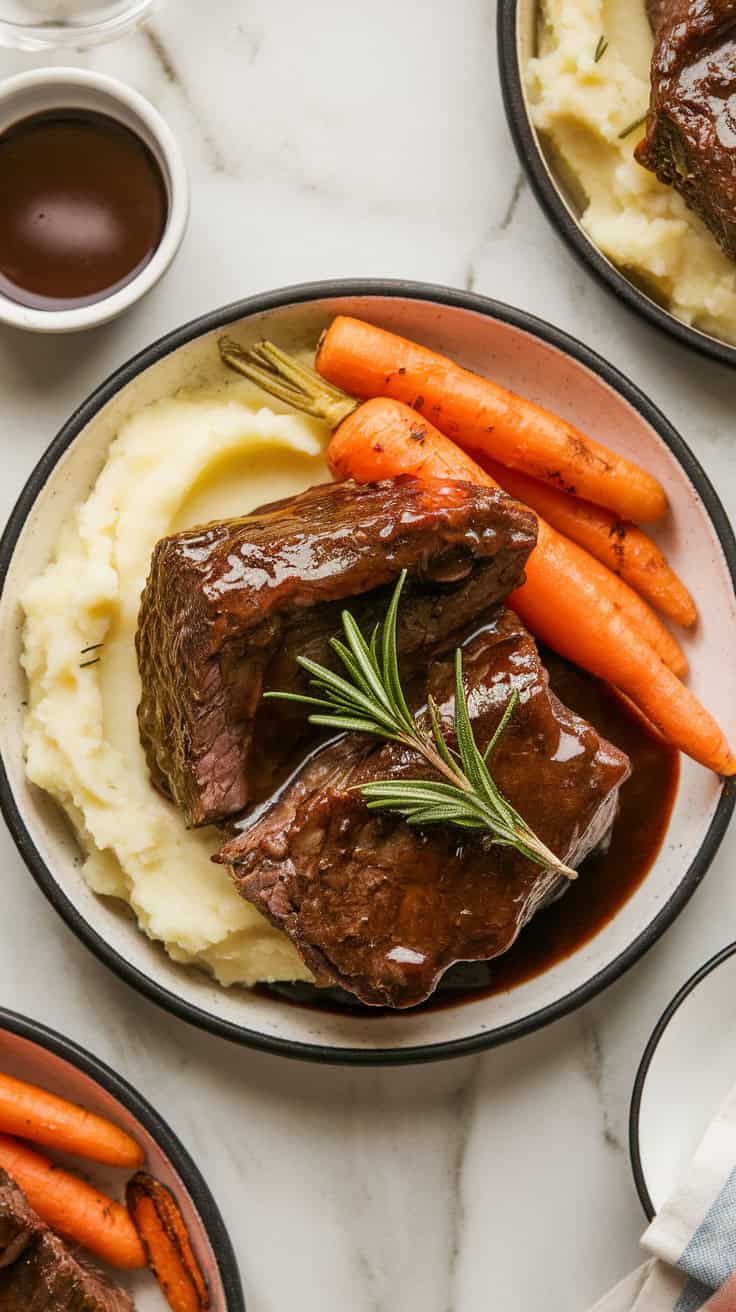 Slow-cooked Braised Beef Short Ribs